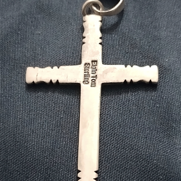 elgin tom | Jewelry | Navajo Artist Elgin Tom Vintage Collectible Cross ...
